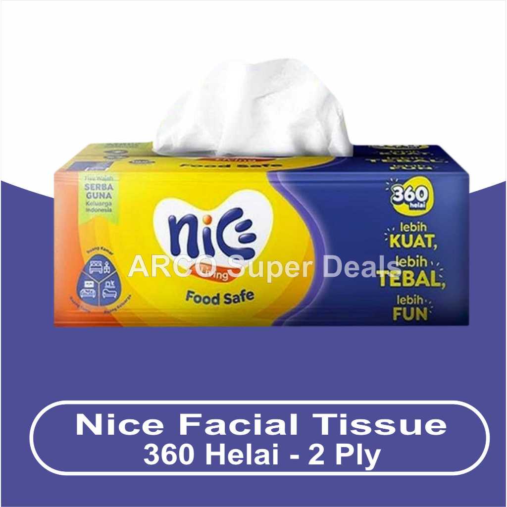 Jual Nice Facial Tissue 360 Helai 2 Ply | Shopee Indonesia