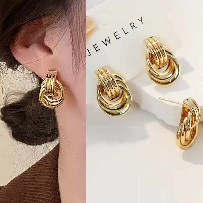 Jual Alloy anting unik dan lucu anting hijab retro earrings 925 Cincin ...