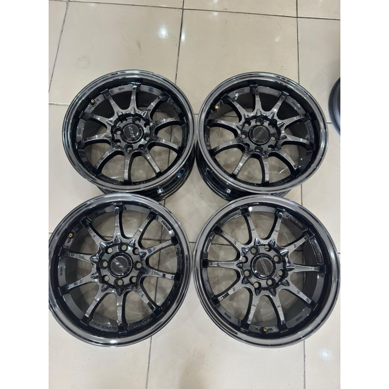 Jual velg black crom ring 15 pcd 4x100/114 cocok avanza xenia dll ...