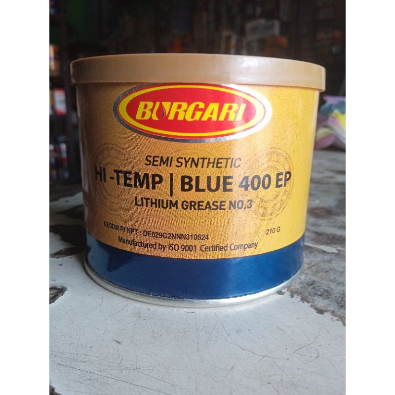 Jual GREASE GEMUK STEMPET HI-TEMP BLUE 400 LITHIUM 210 ml | Shopee ...