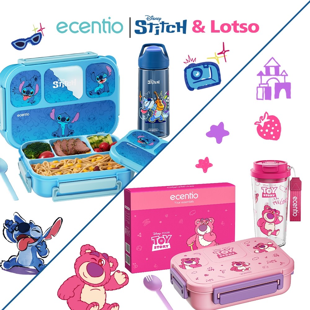 Jual [Lotso & Stitch] ecentio Disney Original kotak makan anak lucu ...