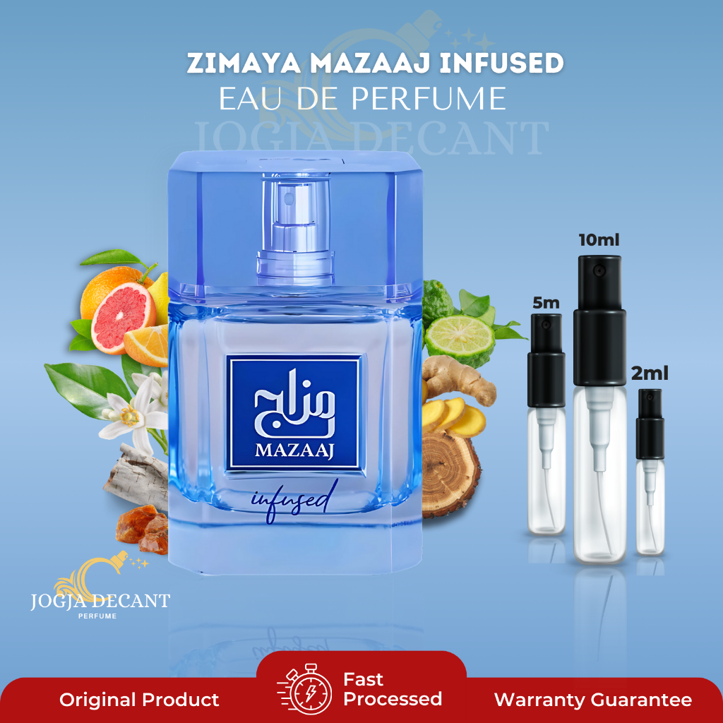 Jual Decant Zimaya Mazaaj Infused For Men EDP 2ml, 5ml, 10ml Original ...