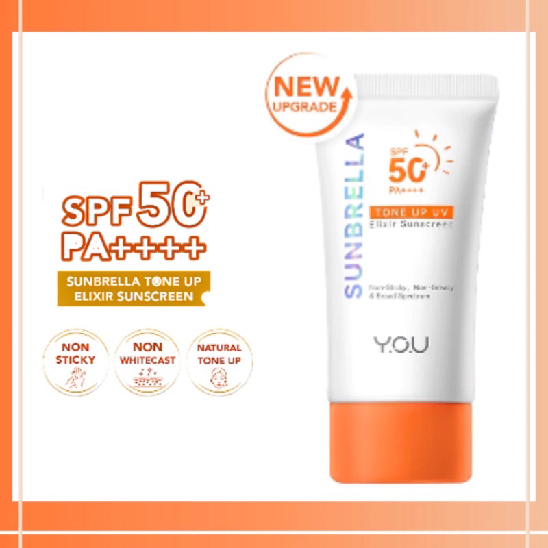 Jual YOU SUNBRELLA TONE UP UV ELIXIR SUNSCREEN SPF 50+PA++++ | Shopee Indonesia