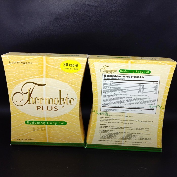 Jual THERMOLYTE plus isi 30 kaplet suplemen diet | Shopee Indonesia