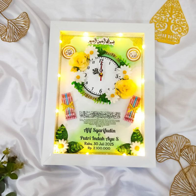 Jual Mahar Pernikahan Jam / Mahar Islami / Bingkai Mahar Pernikahan ...