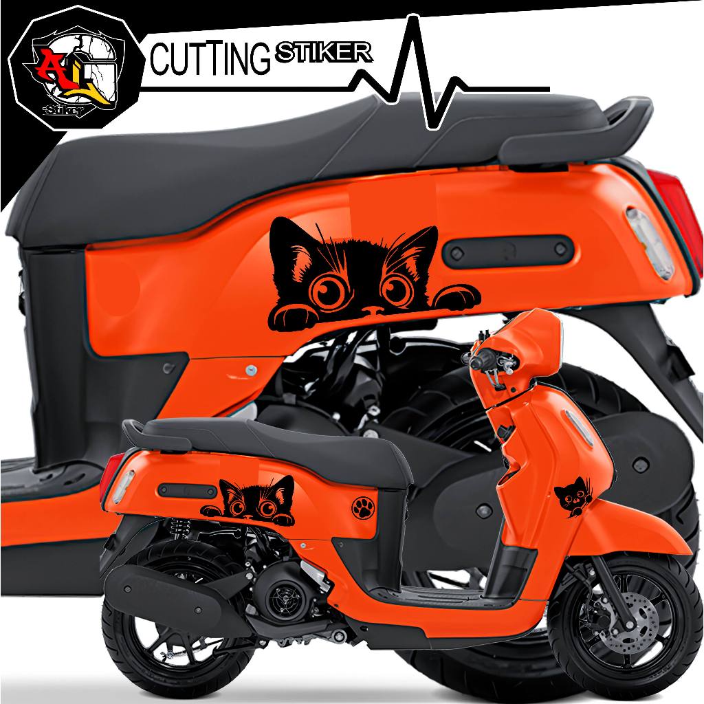 Jual STIKER UNTUK ALL MOTOR/555/STICKER CUTTING KUCING/STRIPING FAZZIO ...