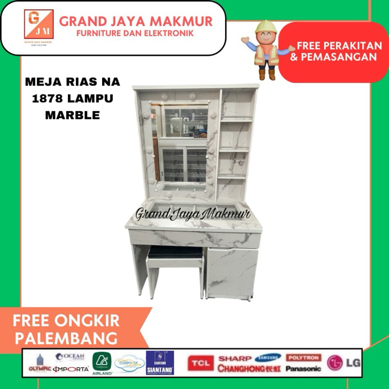 Jual meja rias NA 1878 lampu marble meja rias murah meja rias promo ...