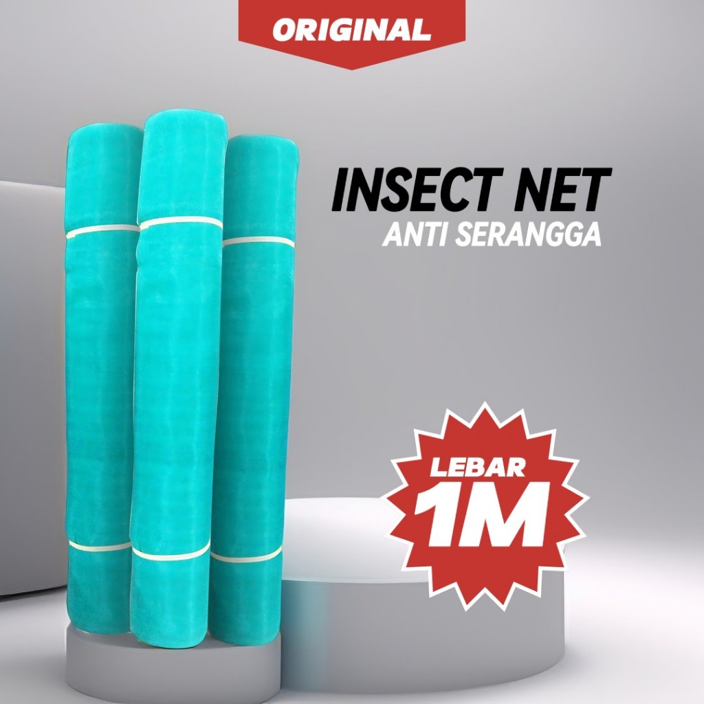 Jual Insect Net Kasa Hijau Putih – Lebar 1 Meter, Pelindung Tanaman ...