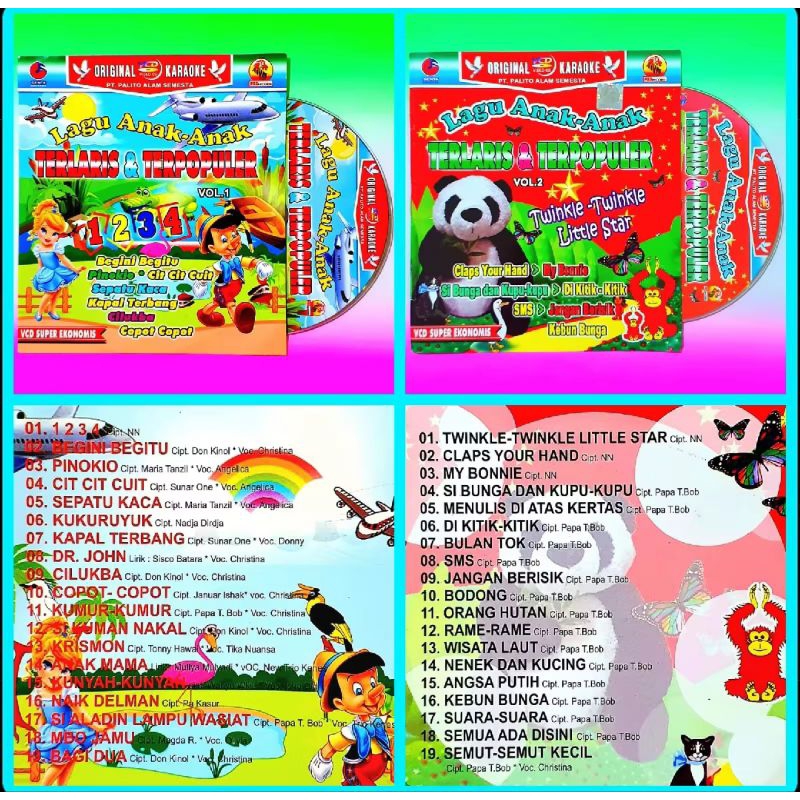 Jual KASET VCD MUSIK LAGU ANAK ANAK TERLARIS TERPOPULER SEPANJANG MASA-LAGU ANAK TERBAIK-LAGU ...