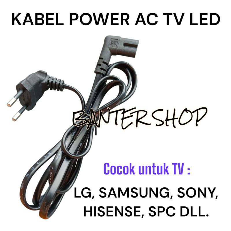 Jual kabel ac power tv samsung lg sony Hisense aqua dll | Shopee Indonesia