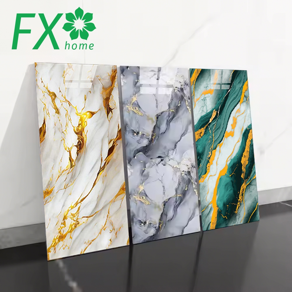 Jual Wallpaper Stiker Dinding PVC Foam Stiker Tile Vinyl 30x60cm Marmer ...