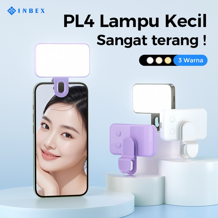Jual [k] INBEX PL4 Mini Portable LED Light untuk Selfie, Live Streaming ...