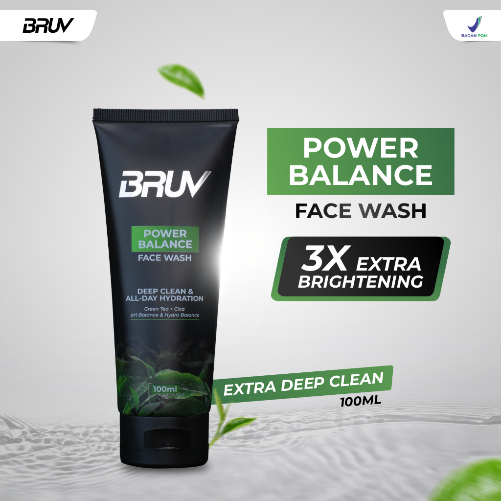 Jual BRUV FACIAL WASH 3X EXTRA BRIGHTENING MENCERAHKAN KULIT WAJAH DAN ...