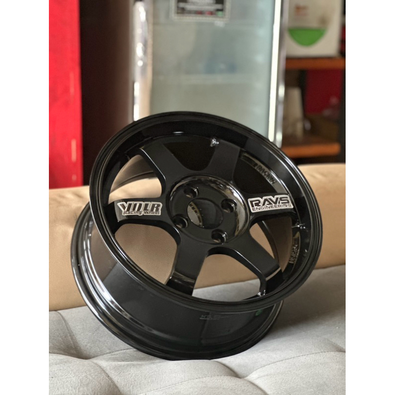 Jual Velg TE37 Black Gloss R15 Kondisi Baru | Shopee Indonesia