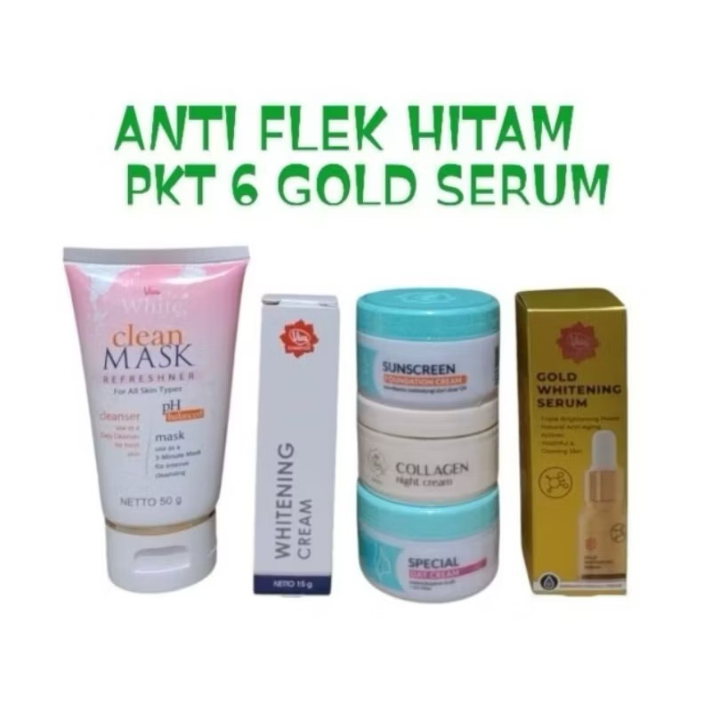 Jual Viva Paket 6in1 Anti Flek Hitam (Viva Cleansing Mask 50g ...