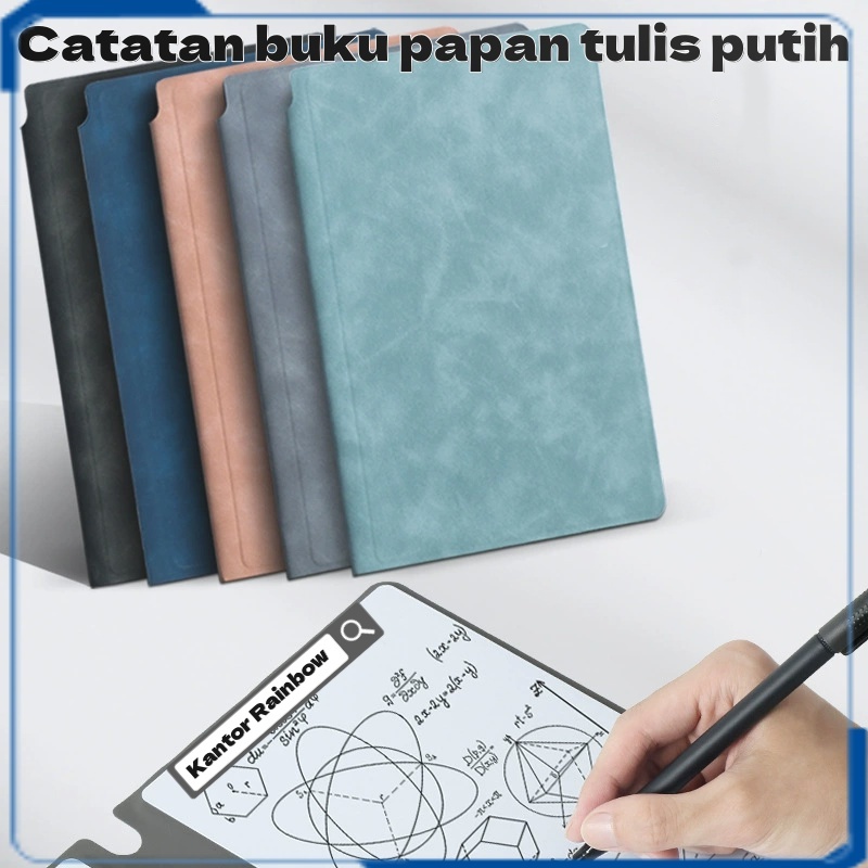 Jual PAPAN TULIS PORTABLE A5 - Whiteboard Notebook PU Leather + GRATIS ...