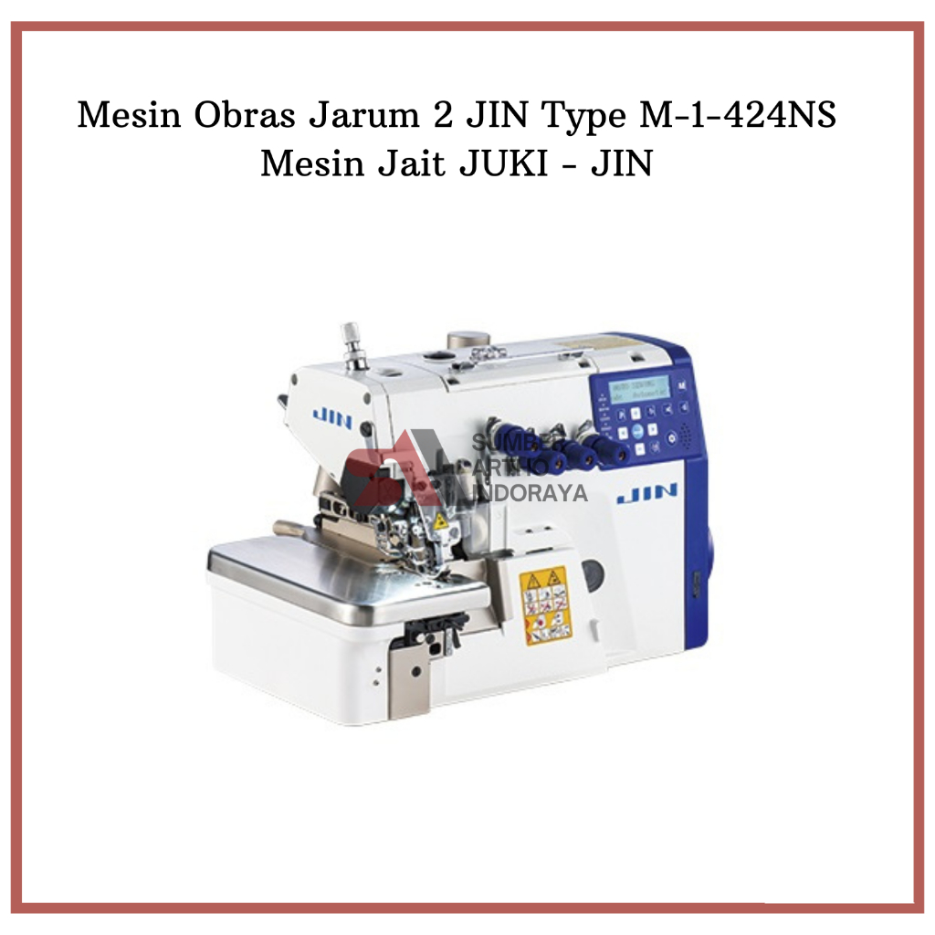 Jual Mesin Obras Jarum 2 JIN Type M-1-424NS| Mesin Jait JUKI - JIN | Shopee Indonesia