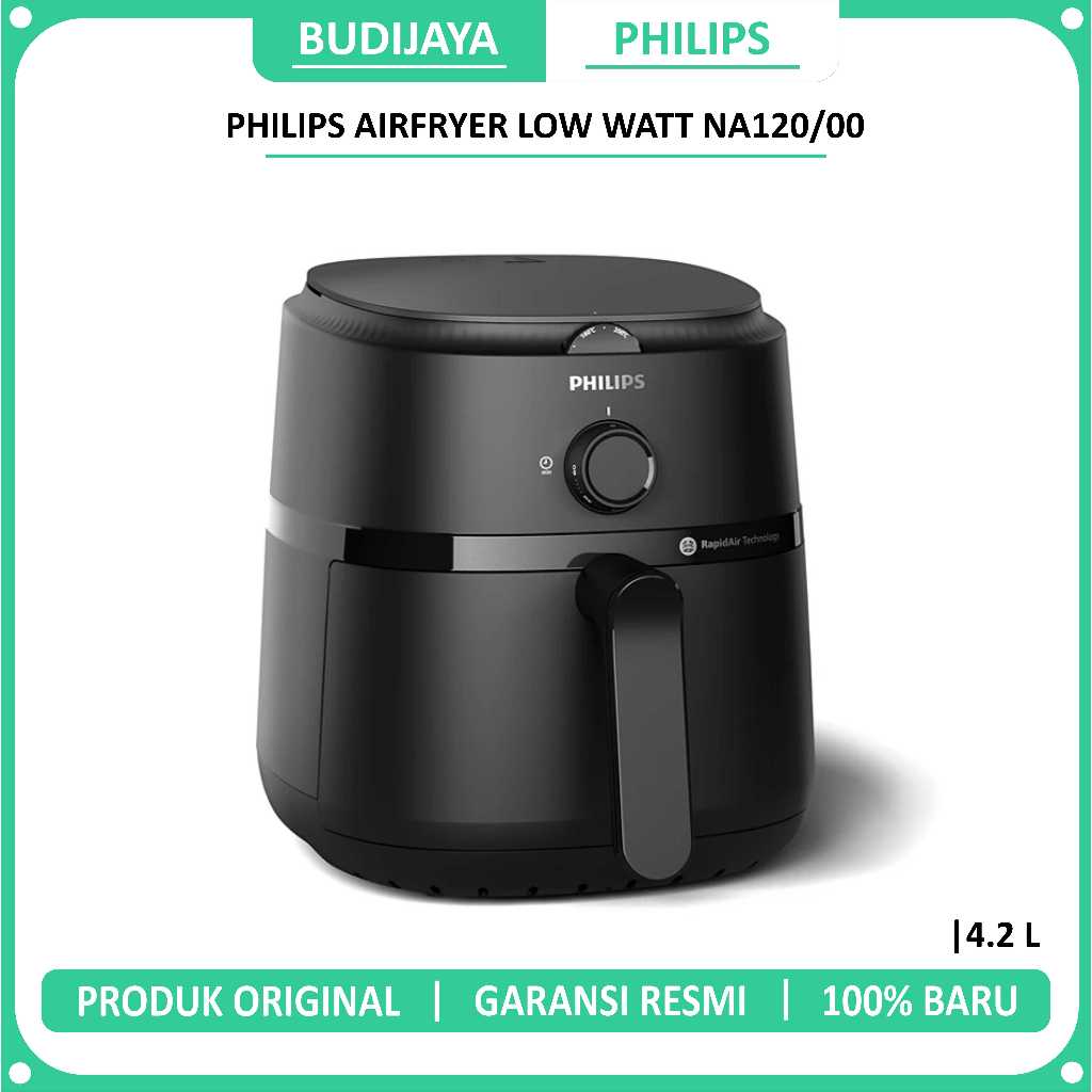 Jual Philips Airfryer Terbaik NA 120/00 Low watt 800 watt Kapasitas 4.2L - Multifungsi Air fryer ...