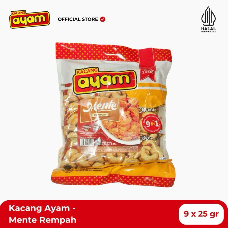 Jual Kacang Ayam - Kacang Mente Rempah Share Packs (9 in 1) 225gr ...