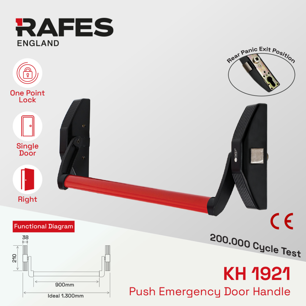 Jual Handle Pintu Darurat RAFES England (Panic Exit) - KH 1921 | Shopee ...