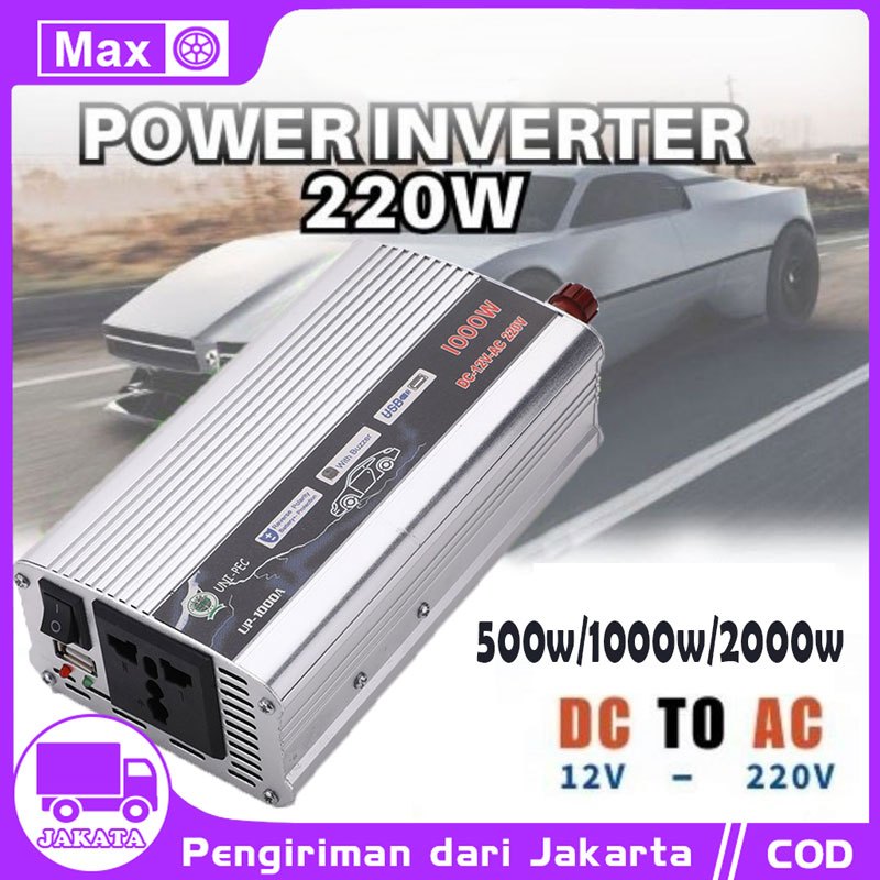 Jual Power Inverter 220W 500W 1000W 2000W Inverter DC 12V to AC 220V ...
