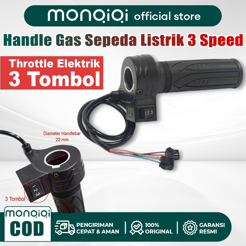 Jual Handle Gas Sepeda Listrik 3 Speed Throttle Gas Sepeda Listrik 3 ...