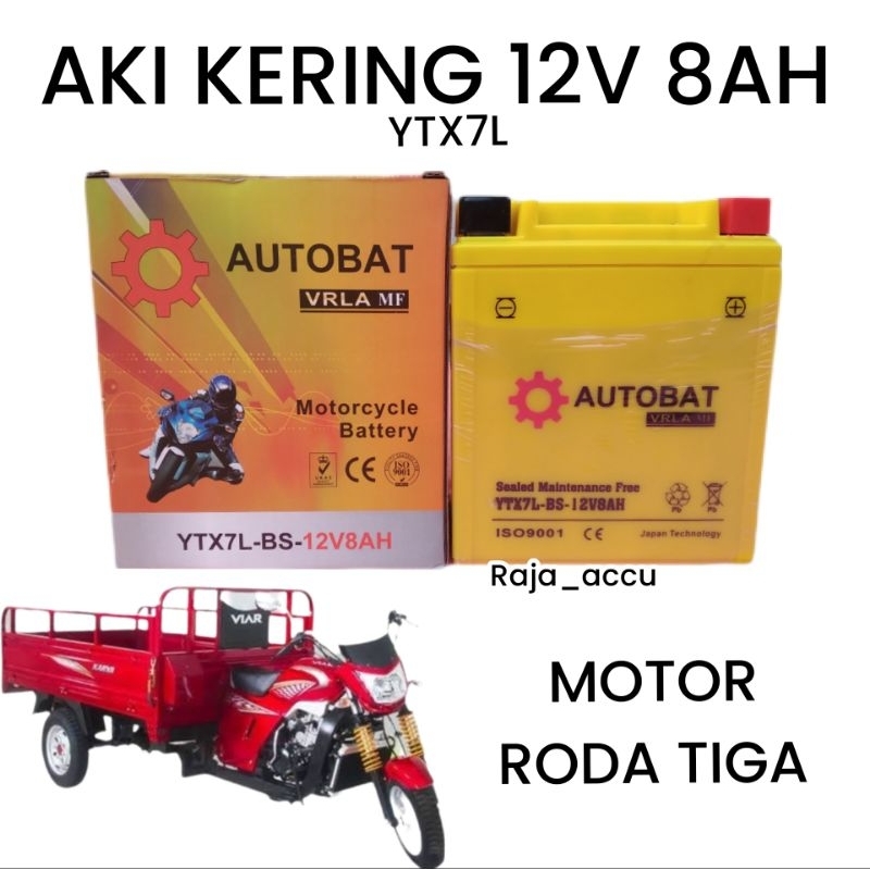Jual AKI MOTOR RODA TIGA VIAR, JIALING, NOZOMI, TOSA, RODA 3, AKI ...