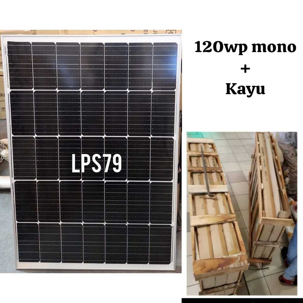 Jual PROMO Solar Cell Mono 120WP Panel Surya Mono 120WP Monocrystalline ...