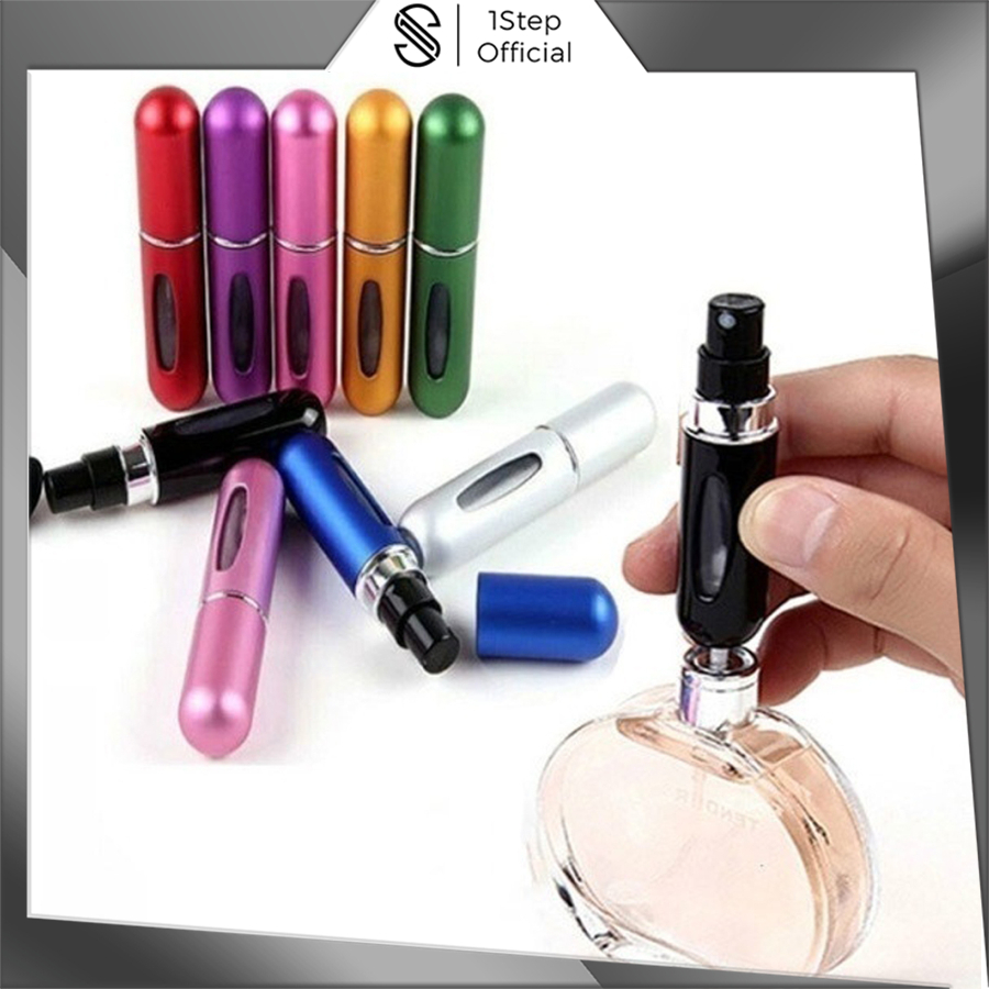 Jual 1step [ 5 ML] BOTOL PARFUM REFILL MINI PORTABLE UKURAN 5 ML/ BOTOL ...