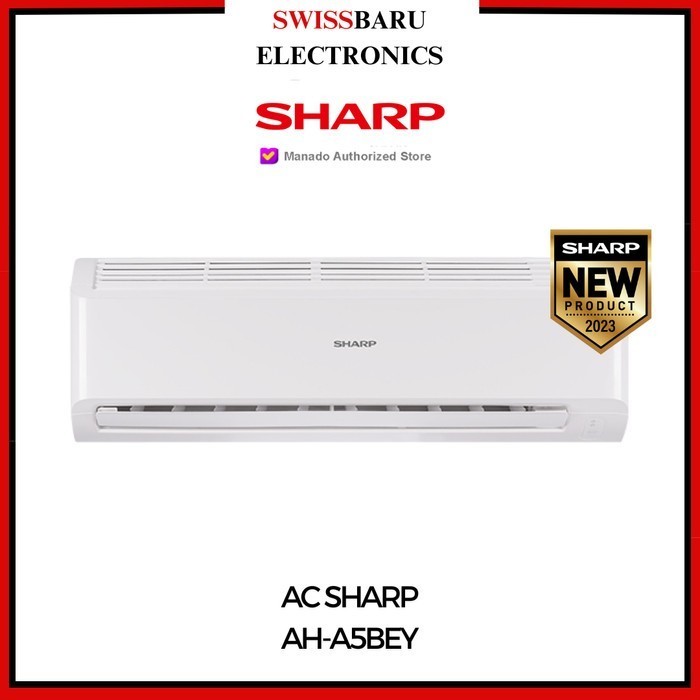 Jual MANADO - AC SHARP KAPASITAS 1/2PK STANDARD AH-A5BEY (UNIT ONLY) | Shopee Indonesia