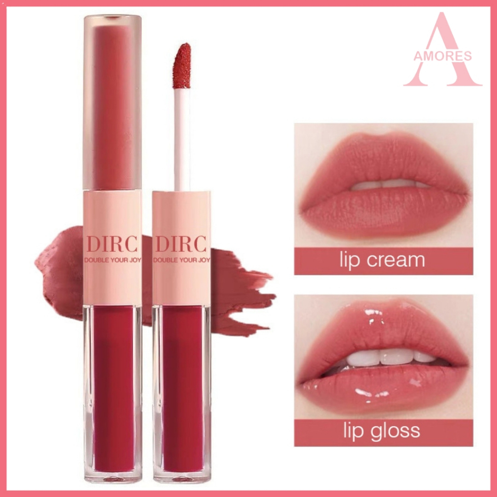 Jual DIRC 2in1 Matte + Glossy Lipstik Lip Mud Lip Cream Lip Glossy Dua ...