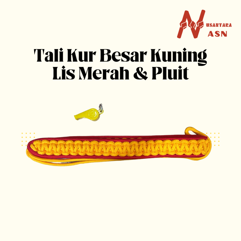 Jual Tali Kur Besar Kuning Lis Merah dan Pluit Kuning | Shopee Indonesia