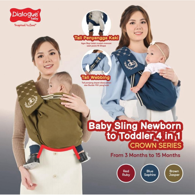 Jual Dialogue Baby Sling 4in1 CROWN Series | Shopee Indonesia