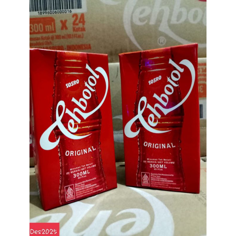 Jual KHUSUS INSTAN KURIR-TEH BOTOL SOSRO 300ML KARTONAN ISI 24PCS ...