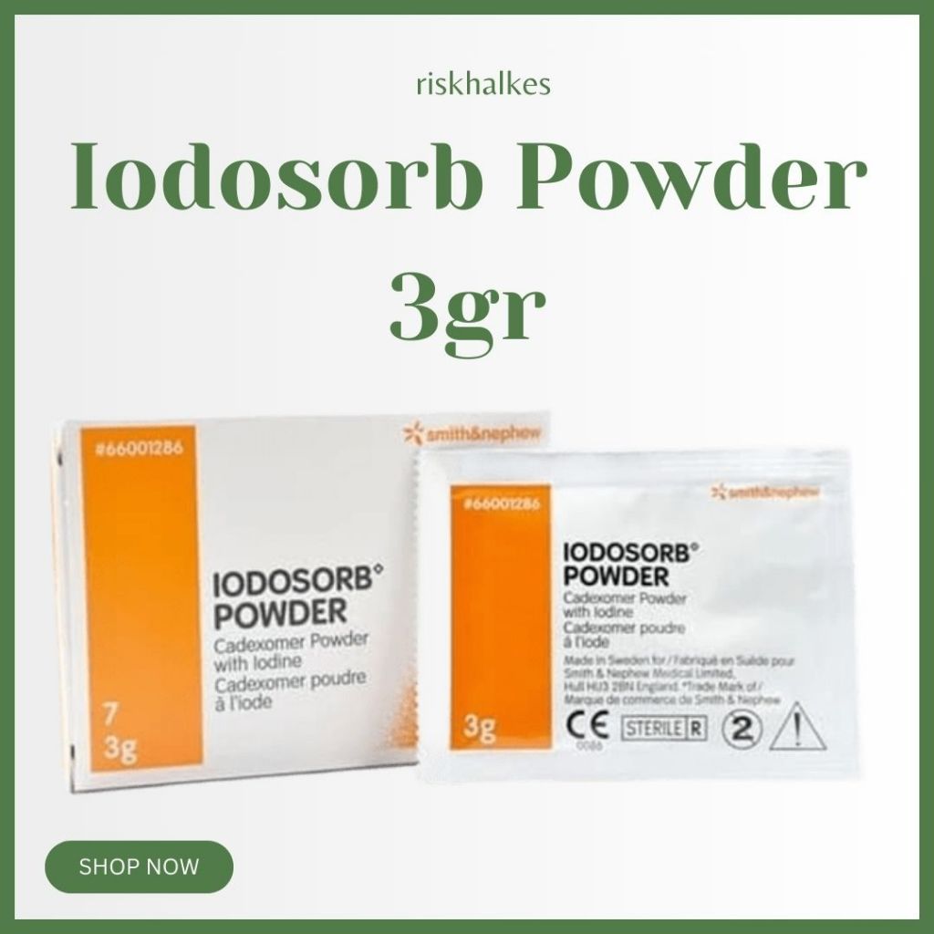 Jual Iodosorb Powder 3g | Antiseptik Luka | Serbuk Penyembuh Luka ...