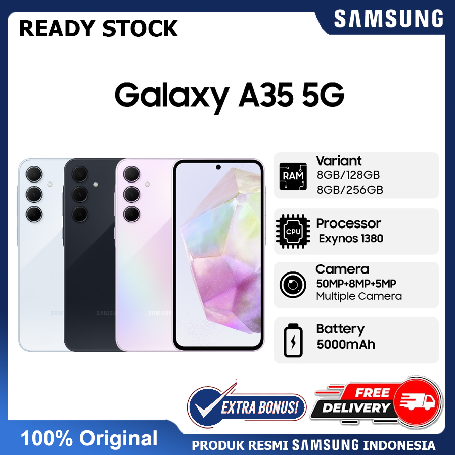 Jual FLASH SALE! Samsung Galaxy A35 5G 8/256GB Produk Resmi Indonesia ...