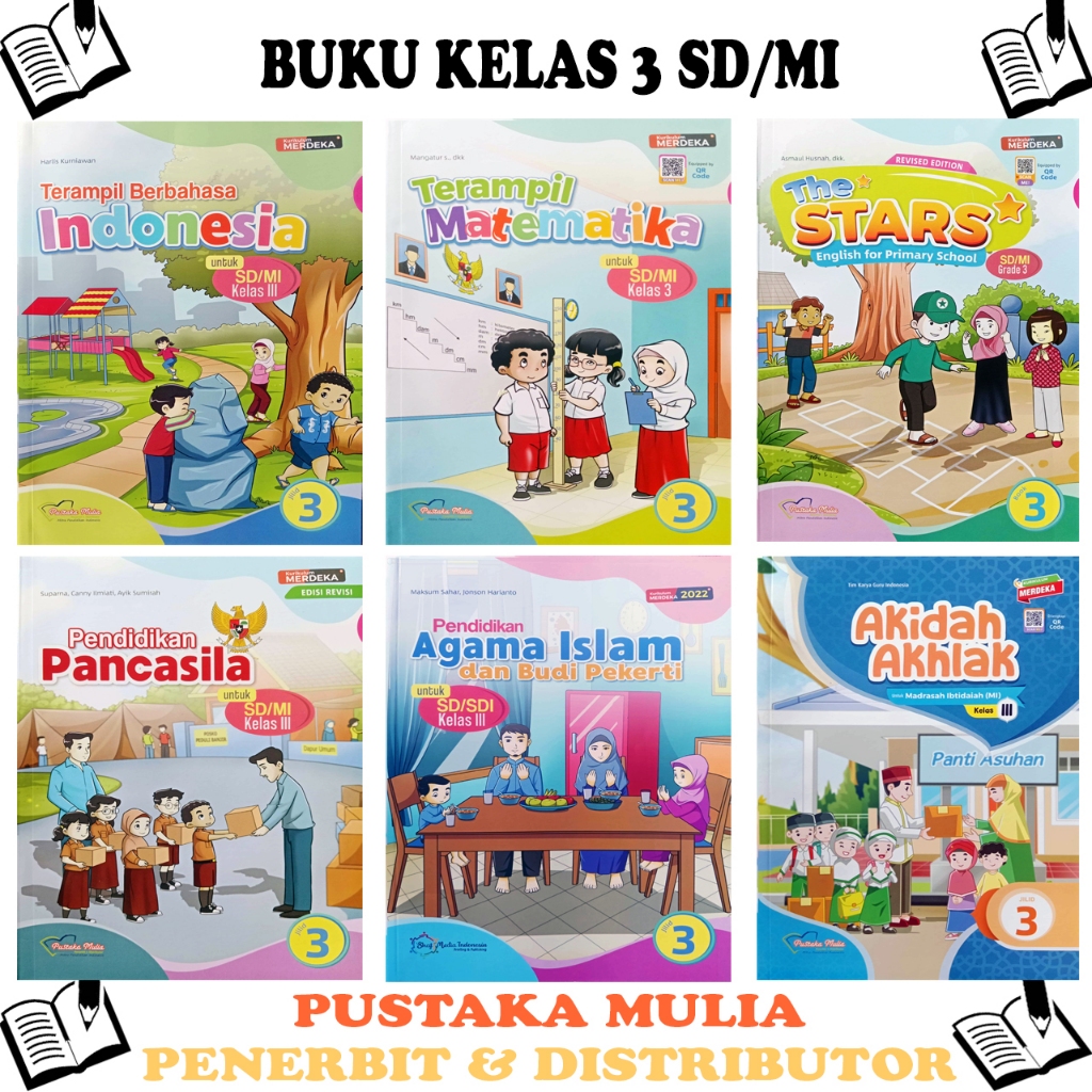 Jual Paket Buku Kelas 3 SD/MI Kurikulum Merdeka - Penerbit Pustaka Mulia | Shopee Indonesia