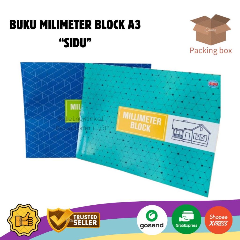 Jual Buku Milimeter Block SIDU / Milimeter Block A3 & F4 [ 1 PCS ...