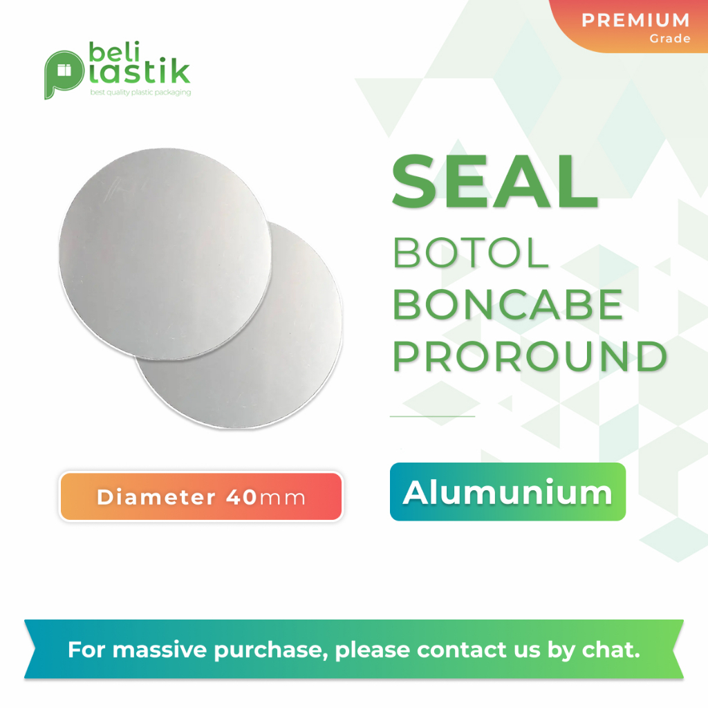 Jual Seal Alumunium Botol Boncabe Pro Round Diameter 40mm | Shopee ...