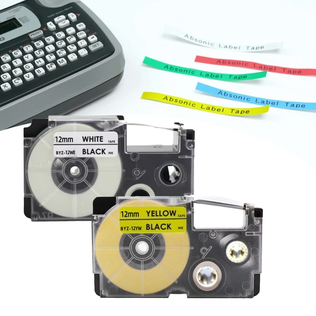 Jual Label Tape Casio K-LABEL for Casio EZ Label Tape Printer 12mm ...