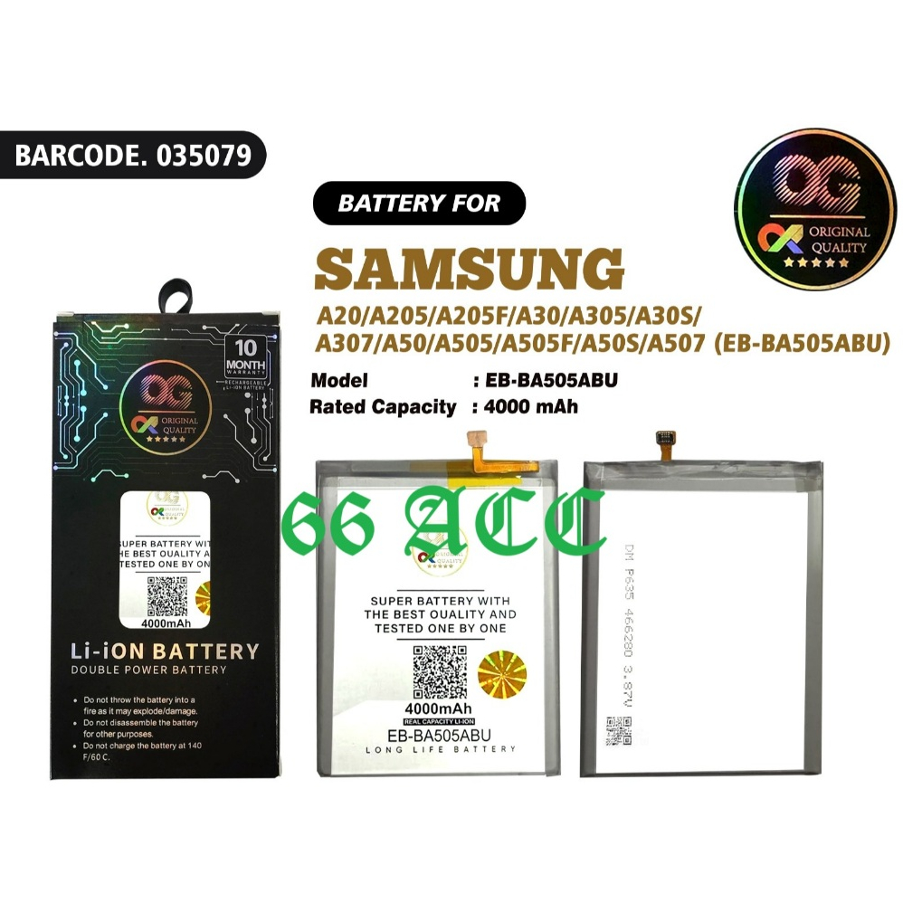 Jual Baterai OG Super Double Power Samsung A20 / A30 / A30S / A50 / A50S , A22 5G / A226 / A04 ...