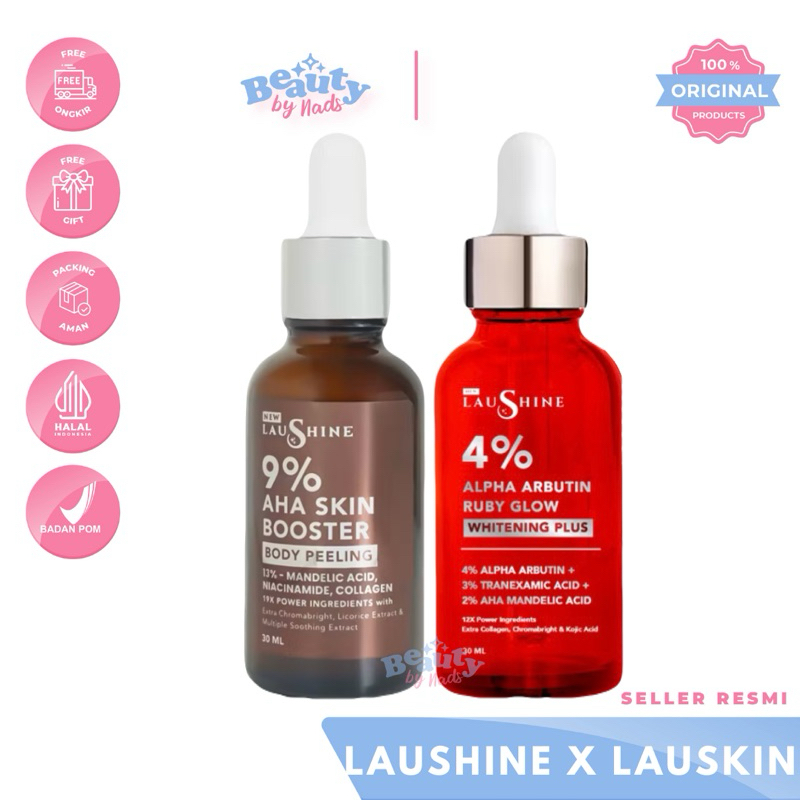 Jual [BEAUTYBY.NADS] LAUSHINE X LAUSKIN 9% AHA SKIN BOOSTER 4% ALPHA ...