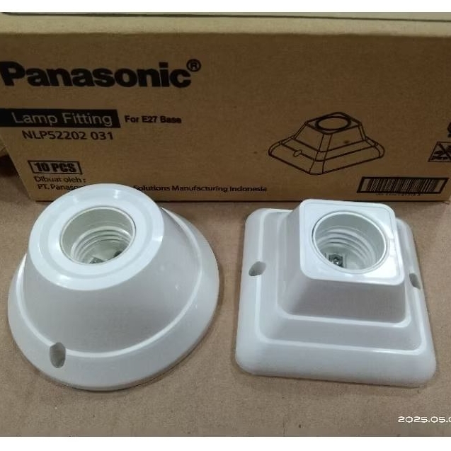 Jual Panasonic Fitting Plafon Bulat Segi Putih / Fitting Plafon Bulat ...