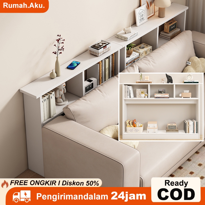 Jual Rak Kayu Multifungsi Minimalis Rak Penyimpanan Sofa Ruang Tamu ...