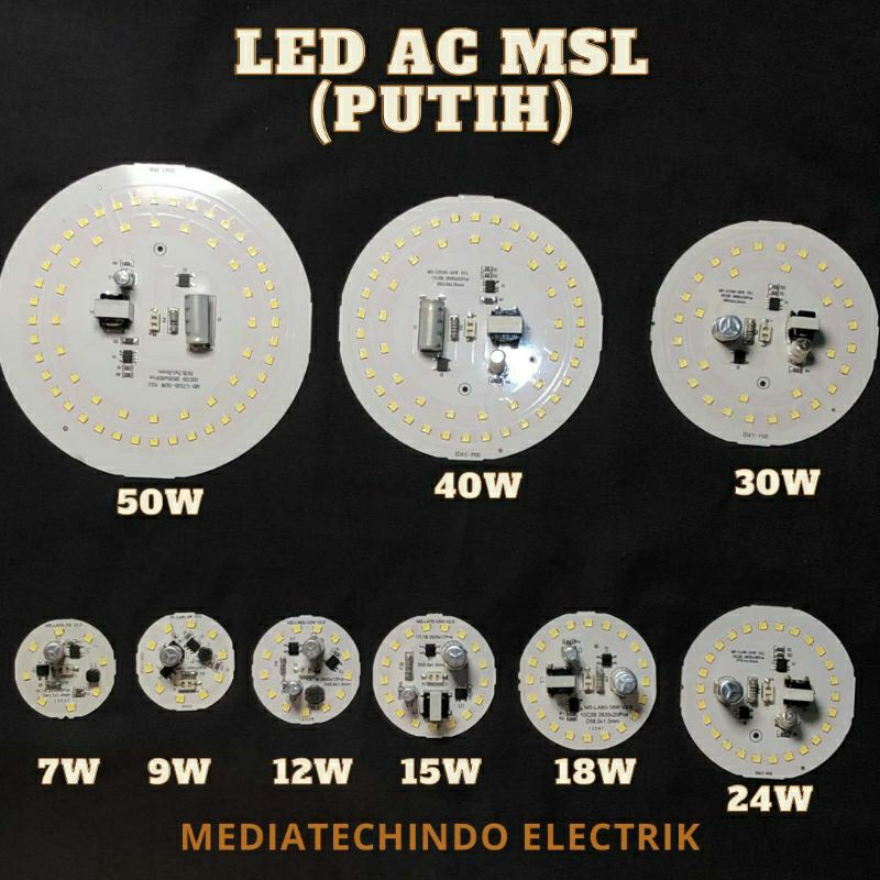 Jual Mesin Lampu Pcba LED AC 7W - 50W MSL- MS*.. Modul LED AC ...