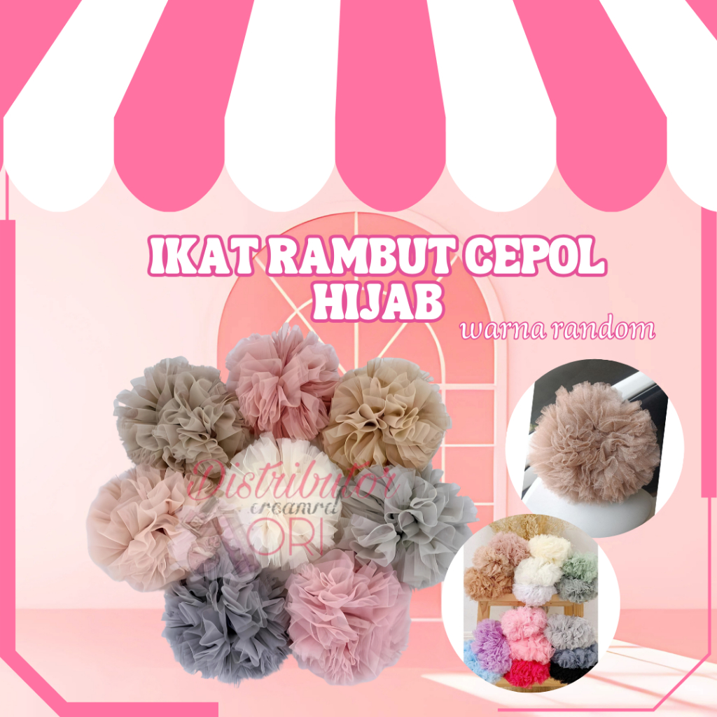 Jual Hijaber - Ikat Rambut Cepol Hijab Anti Pusing Tile Tille Jumbo ...