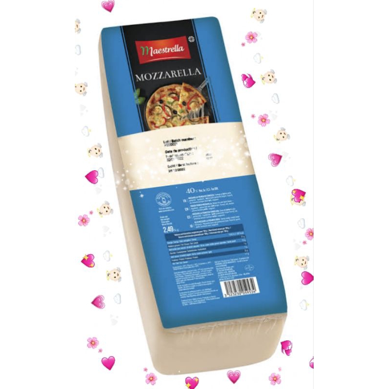 Jual MOZZARELLA MAESTRELLA 2.5kg /MOZZARELLA BLOCK 2.5KG | Shopee Indonesia