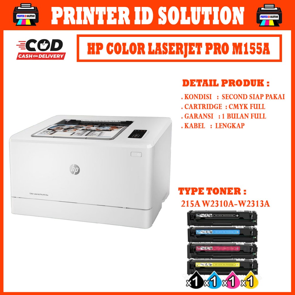 Jual PRINTER HP LASERJET COLOR PRO M155A SECOND SIAP PAKAI MASIH DUS | Shopee Indonesia