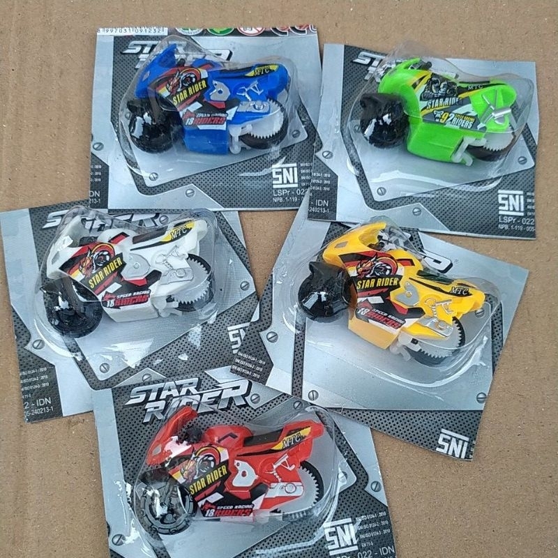 Jual Grosir 1 pcs Mainan Motor Mini Spinggo jemping Warna Doff dan ...
