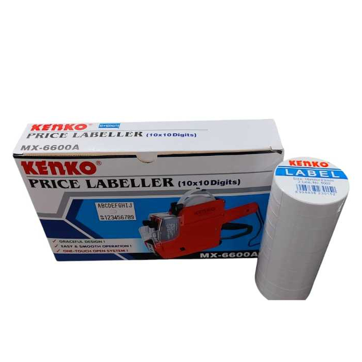 Jual KENKO PAKET BUNDLE TEMBAK LABEL HARGA MX-6600A & PRICE LABEL 5002 ...